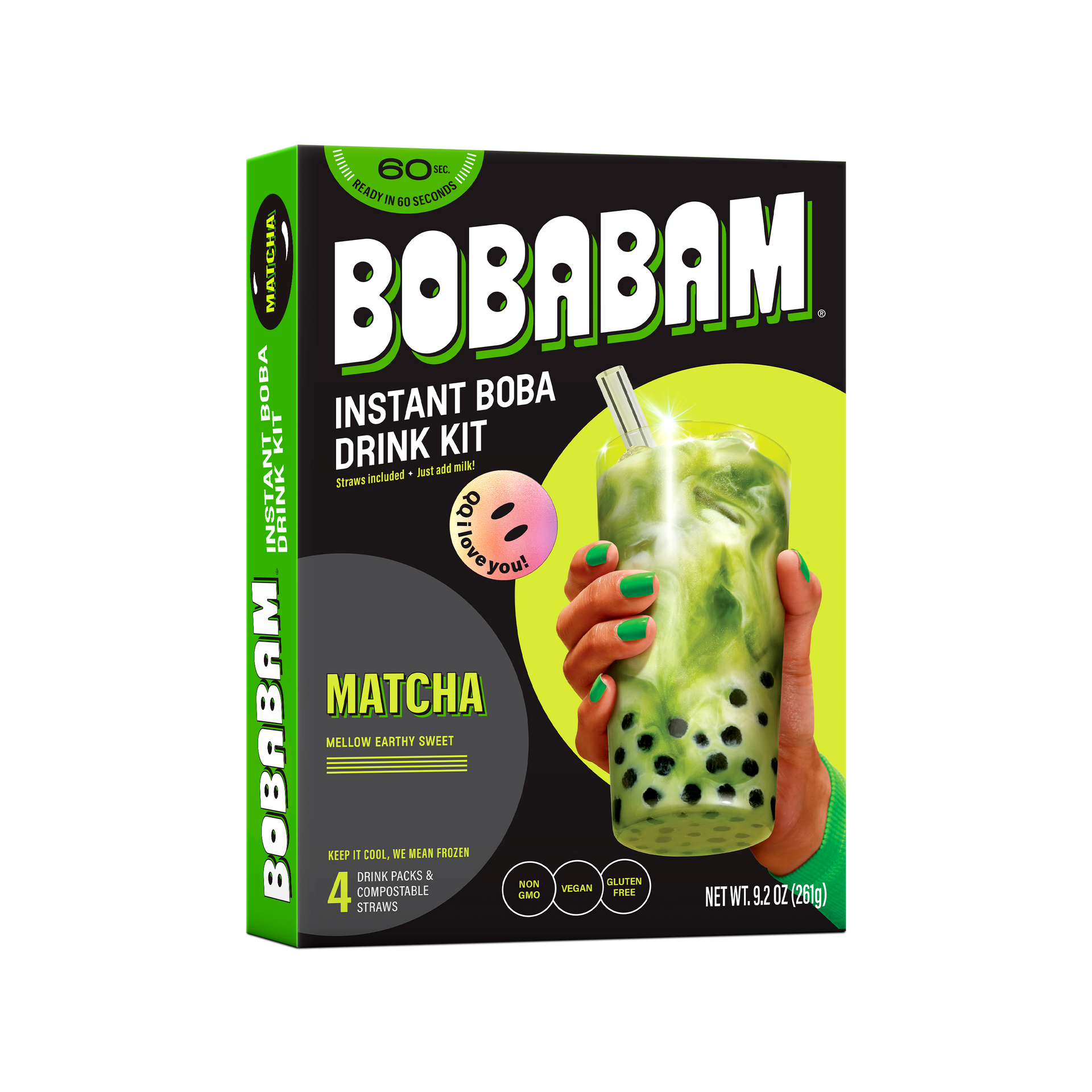 Matcha Boba Latte with Lavender Cold Foam – BOBABAM