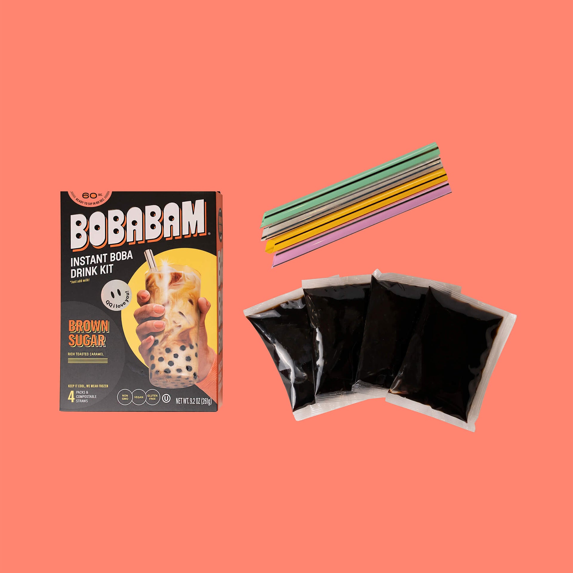 Brown Sugar Instant Boba Drink Kit - BOBABAM