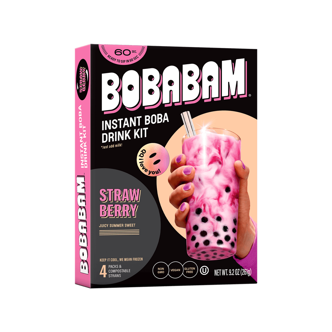 Creamy Strawberry Bubble Tea – BOBABAM