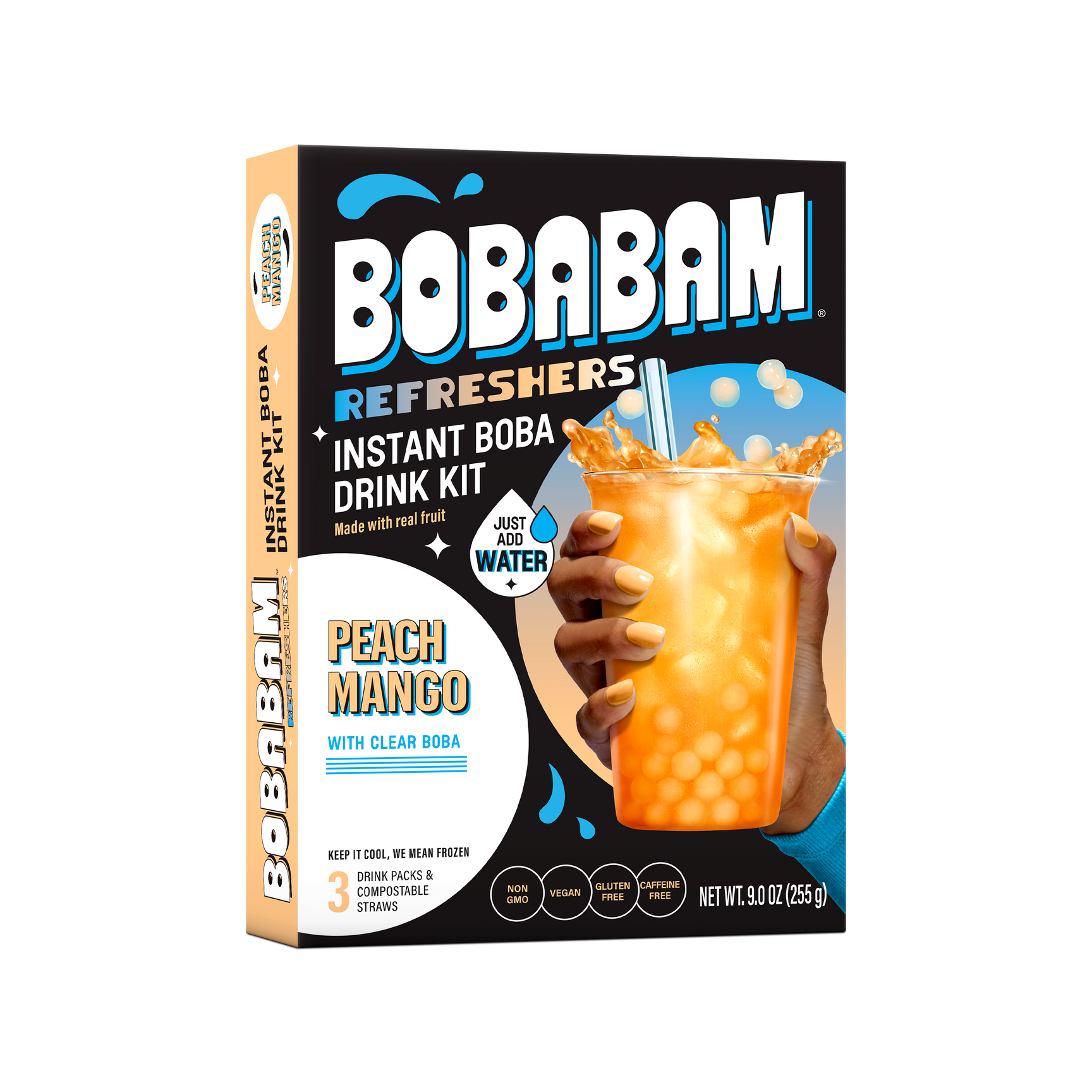 Peach Mango Boba Spritz – BOBABAM